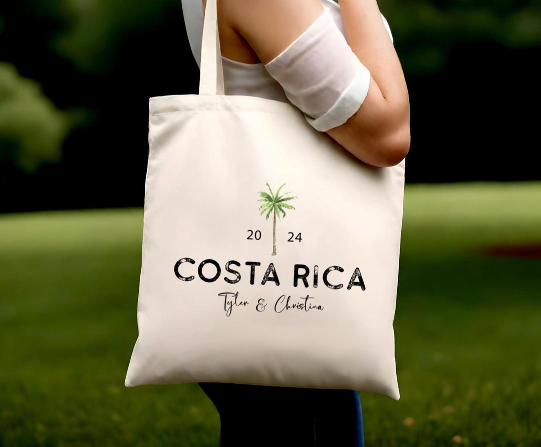 Costa Rica Tote Bag | Tropical Wedding Totes | Costa Rica Wedding Tote ...