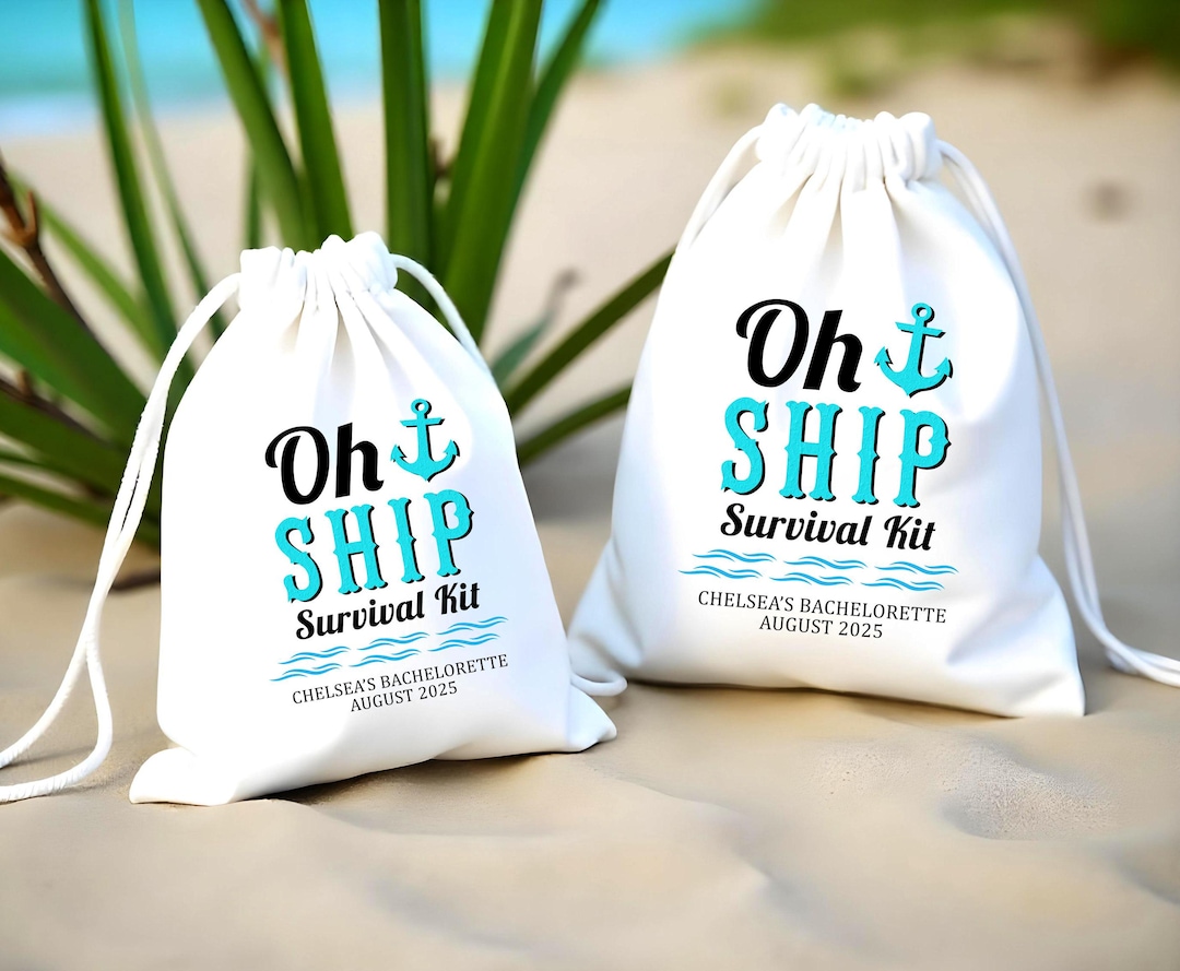 Oh Ship Hangover Survival Kit | Nautical Party Favors | Boat ...