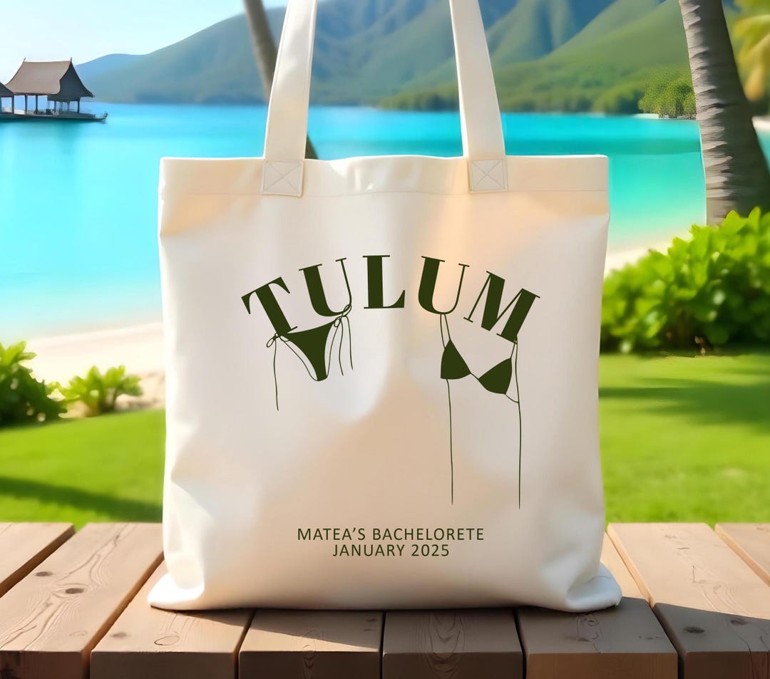 Tulum Bikini Tote | Tulum Welcome Tote | Tulum Before the Groom ...