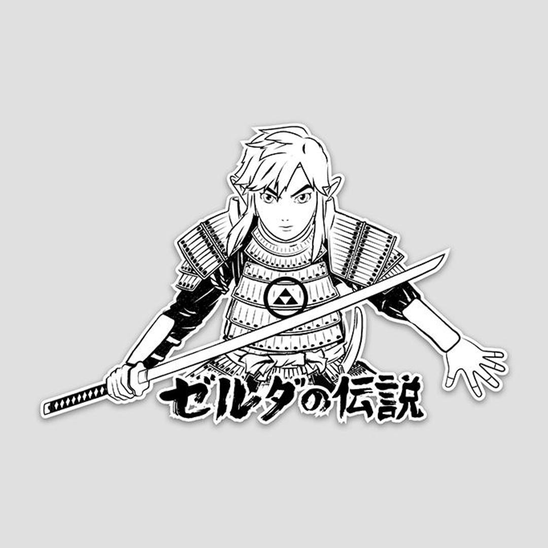 Blade of the Wild Link Samurai Sticker - Etsy