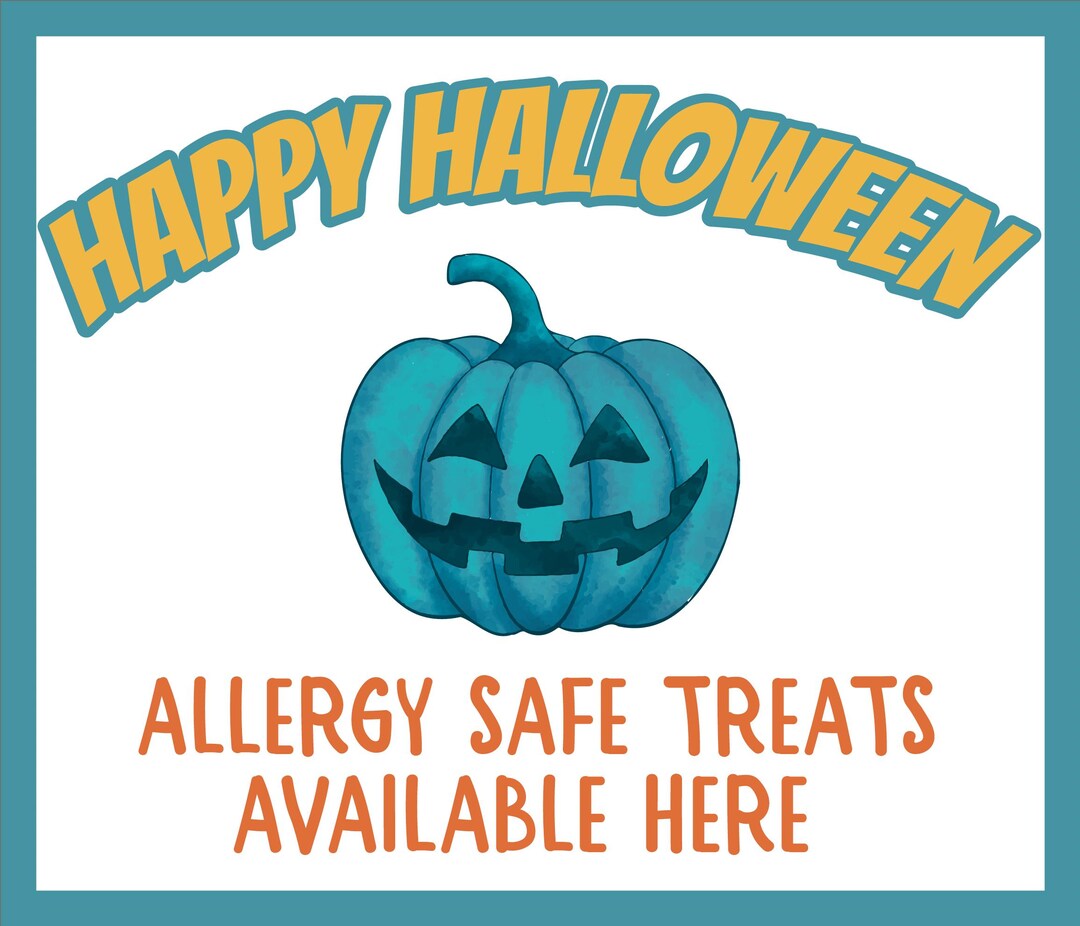 Allergy Safe Treats Available Here Halloween Yard Sign - Etsy