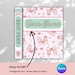 Editable Binder Covers and Spines for Girl, Personalised Binder Cover ...