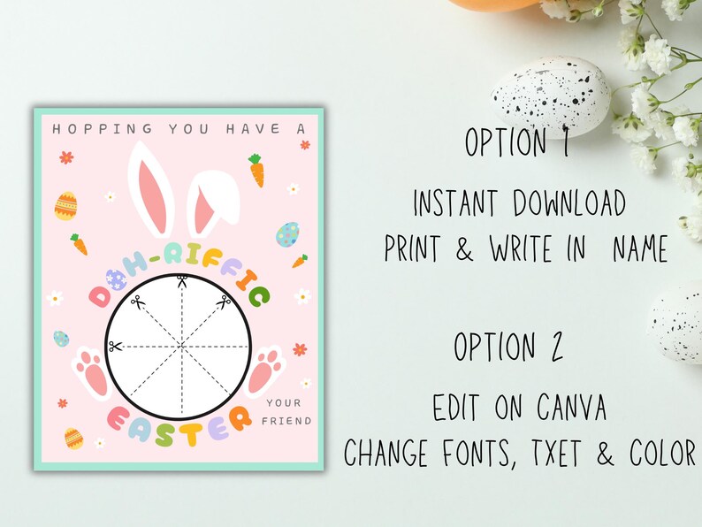 Play-doh Easter Treat Card for Kids, Editable Play Dough Holder School ...