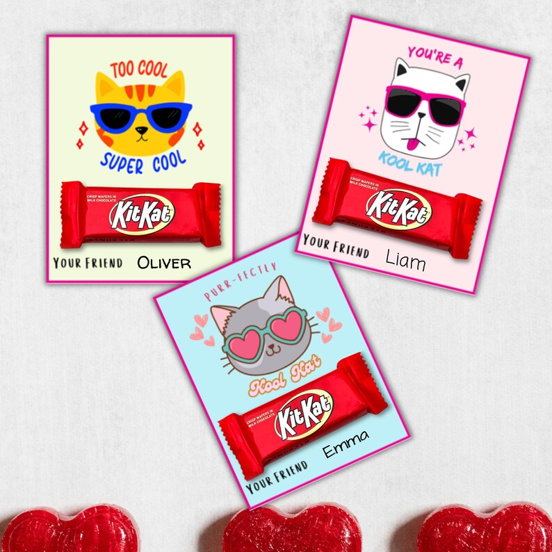 Printable Kids Classroom Exchange, School Friends Valentine Favor ...