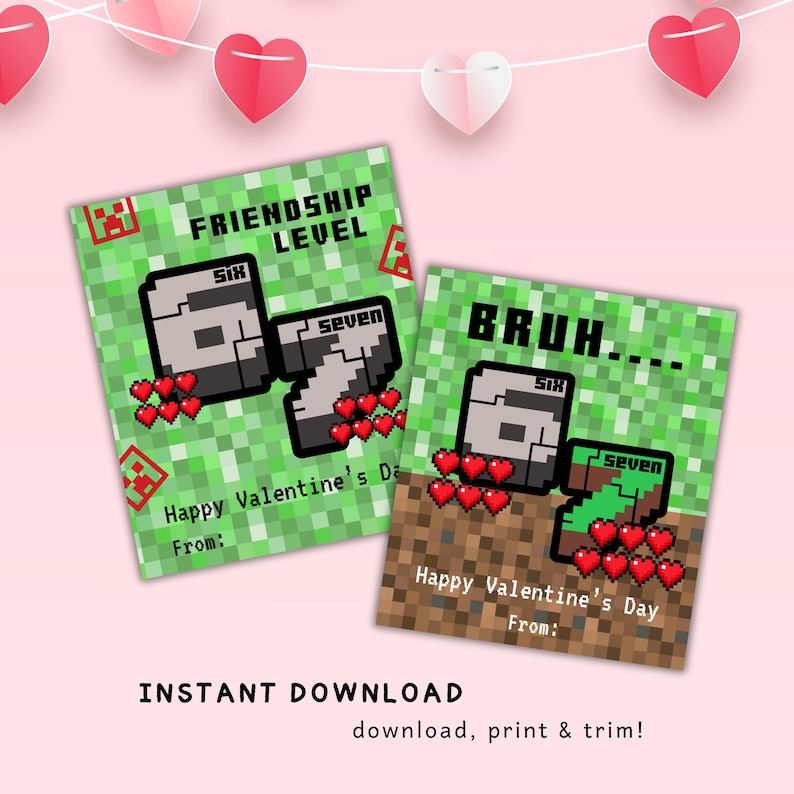 Tarjeta de San Valentín con memes de 67, plantilla de tarjeta de San ...