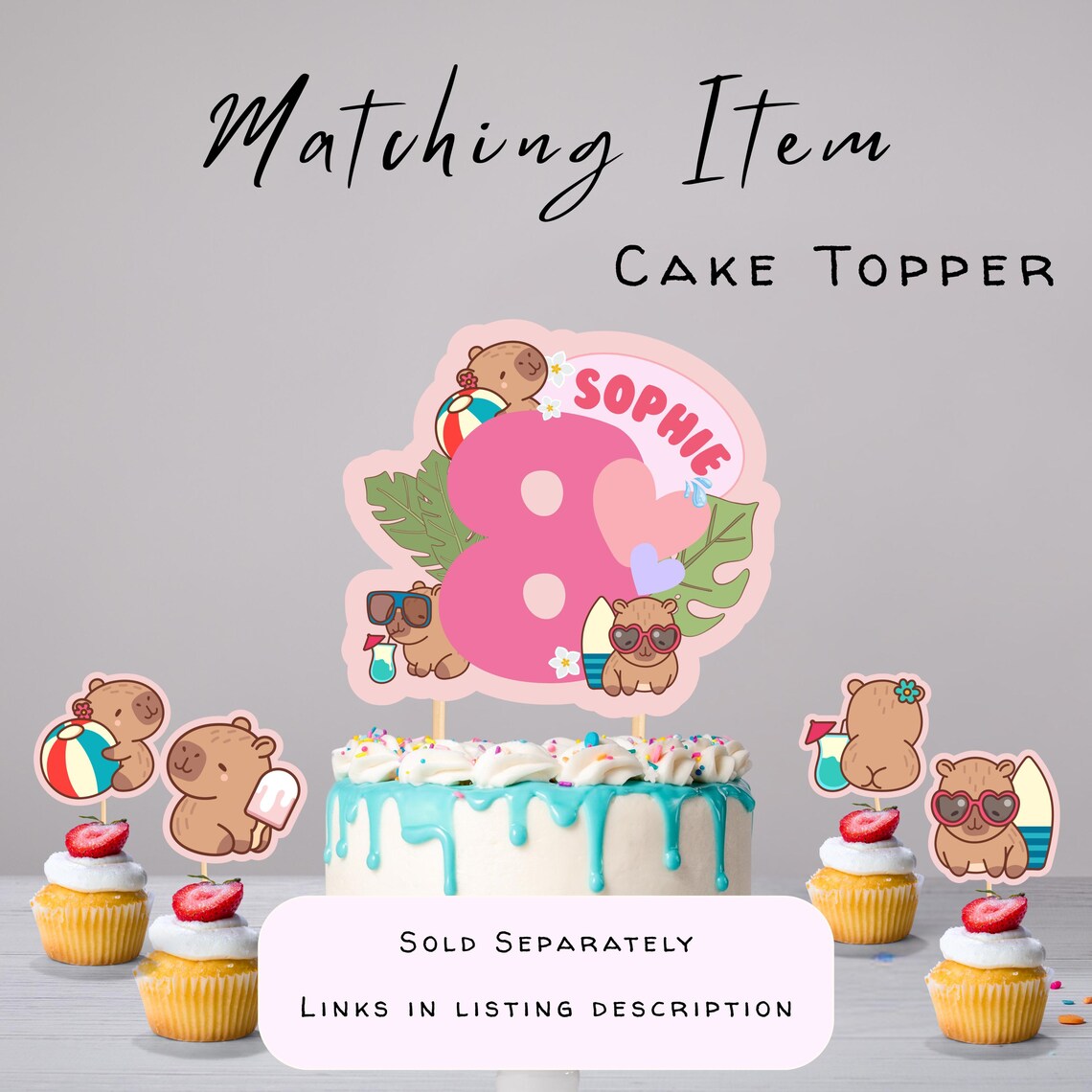 Editable Capybara Pool Party Birthday Invitation, Girl Pool Birthday ...