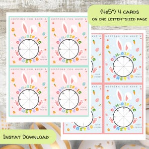 Play-doh Easter Treat Card for Kids, Editable Play Dough Holder School ...