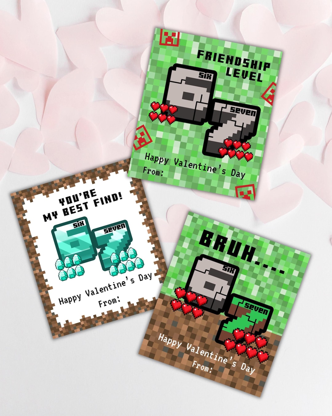 Tarjeta de San Valentín con memes de 67, plantilla de tarjeta de San ...