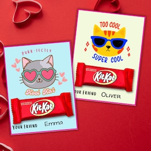 Printable Kids Classroom Exchange, School Friends Valentine Favor ...
