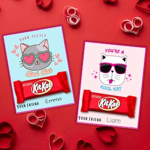 Printable Kids Classroom Exchange, School Friends Valentine Favor ...