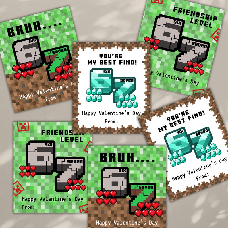 Tarjeta de San Valentín con memes de 67, plantilla de tarjeta de San ...