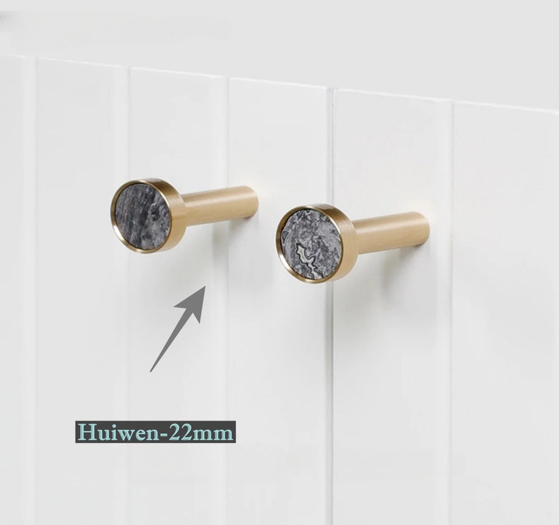 Natural Stone Brass Wall Hooks Brass Coat Rack Wall Hooks Brass Handles ...