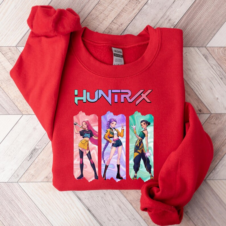 Kpop Demon Hunters Sweatshirt for Kids,jinu Manga Shirt,kpop Huntrix Youth Hoodie,demon Hunter ...