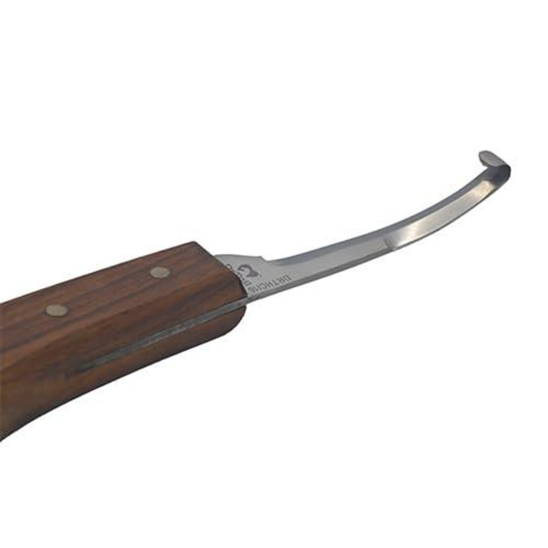 Hoof Knife, Double Edged Hoof Trimming Knife Wooden Handle Horse ...