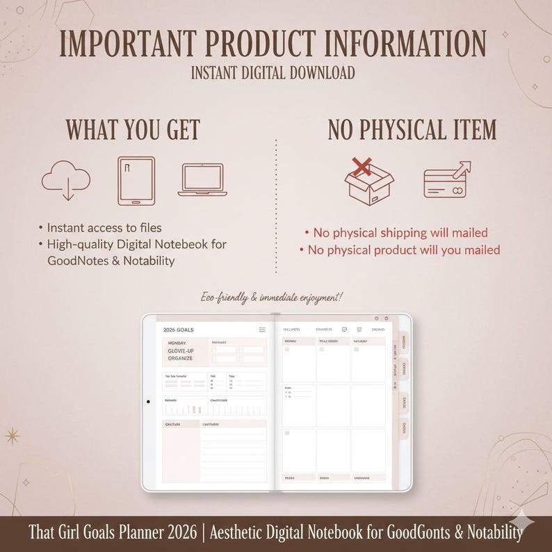 2026 That Girl Digital Planner | iPad Notebook (goodnotes & Notability ...