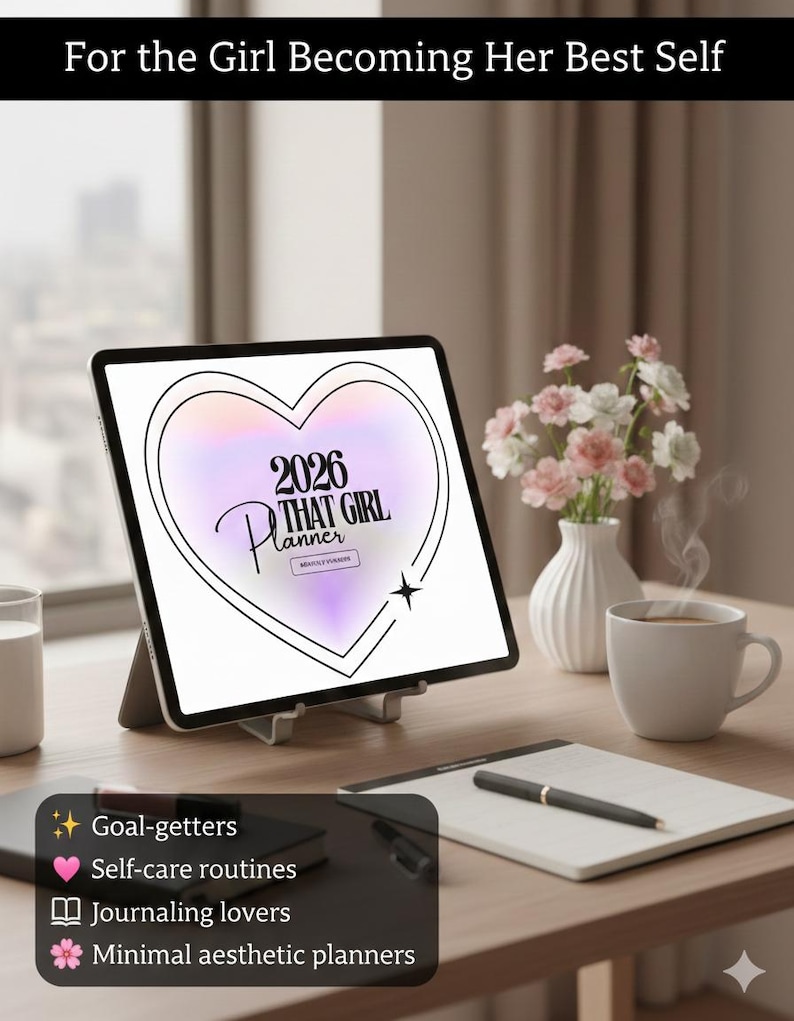 That Girl 2026 Digital Planner | iPad Notebook for Goodnotes ...