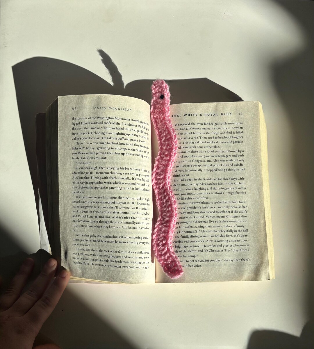 The ‘book Worm’ Bookmark Cute Crochet Insect Bookmark - Etsy