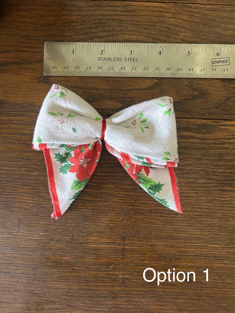 Christmas Handkerchief Bows - Etsy