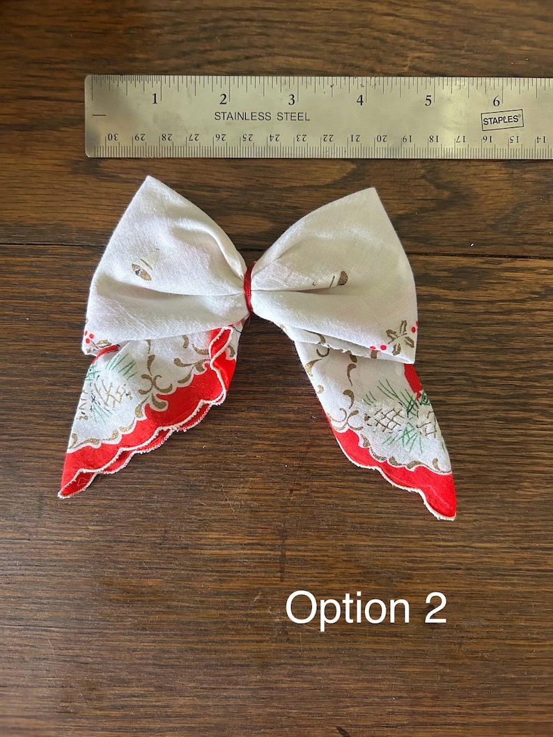 Christmas Handkerchief Bows - Etsy