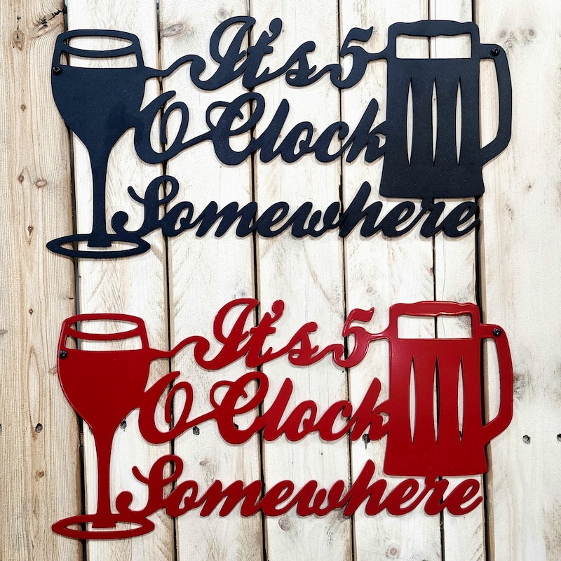 5 Oclock Somewhere Sign - Etsy