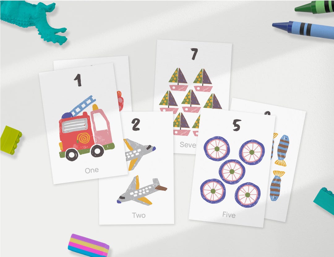 Animal Counting Cards 1-10: Montessori Learning (digital Download) - Etsy