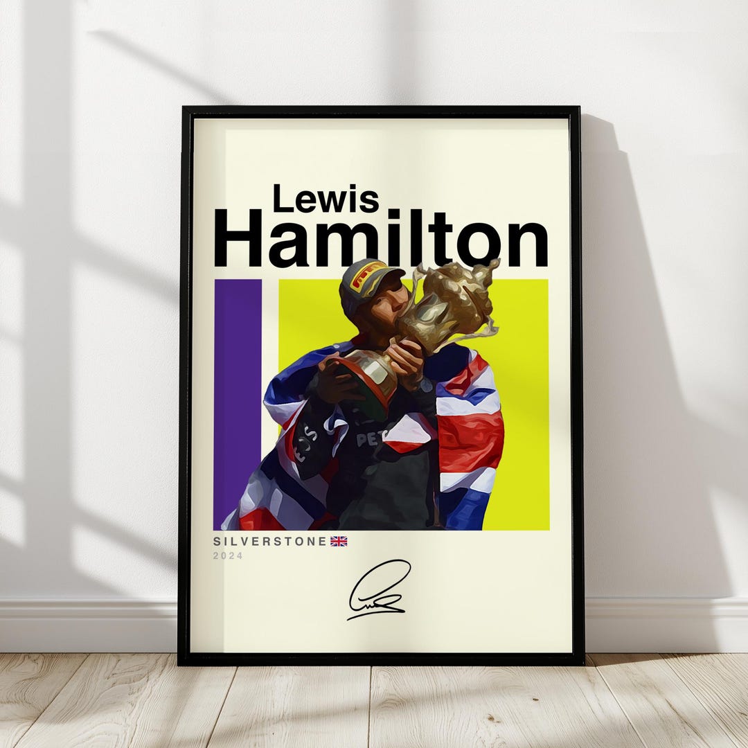 Lewis Hamilton (instant Download) F1 Silverstone 2024 Mercedes Racing ...