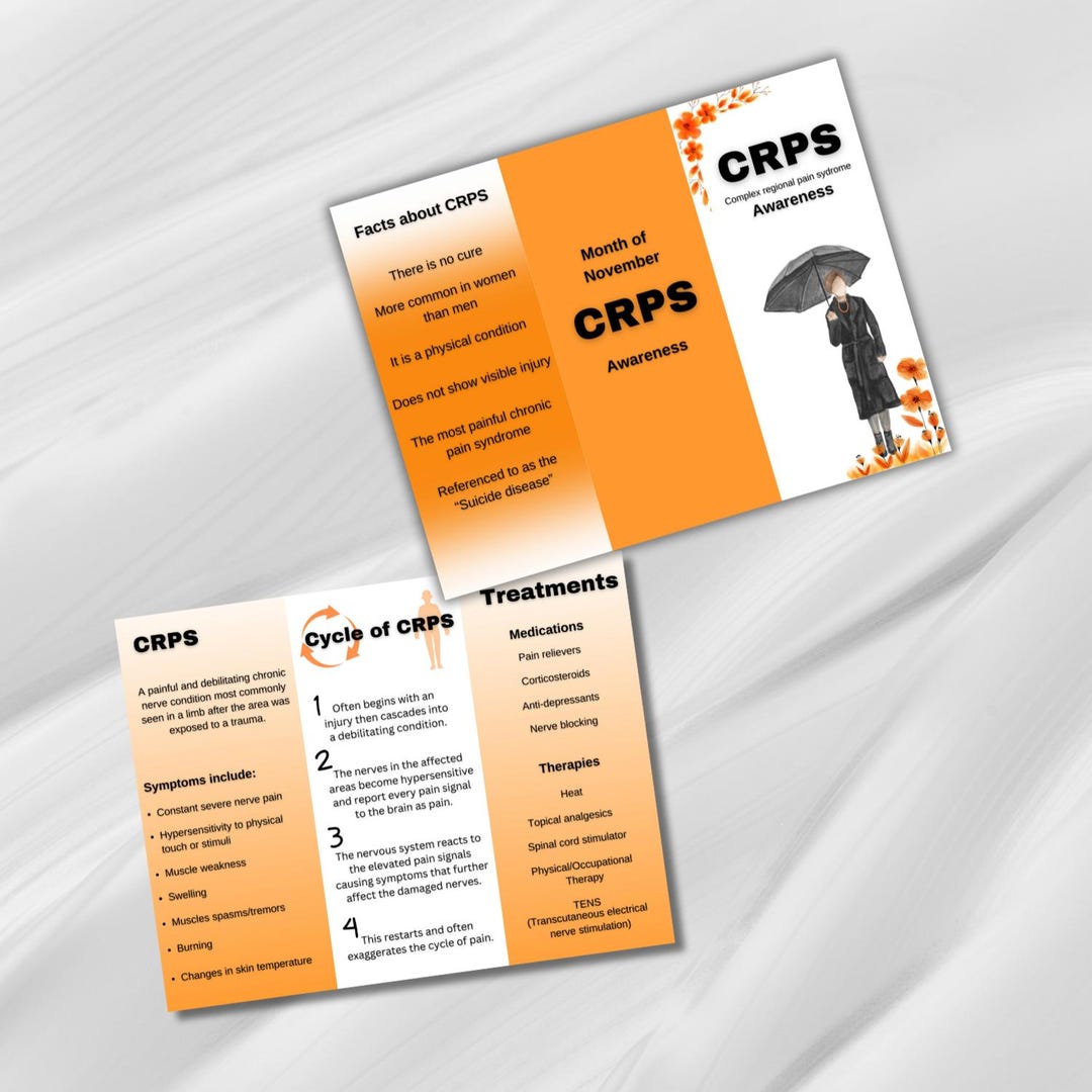 CRPS Brochure CRPS Medical Pamphlet CPRS Awareness - Etsy