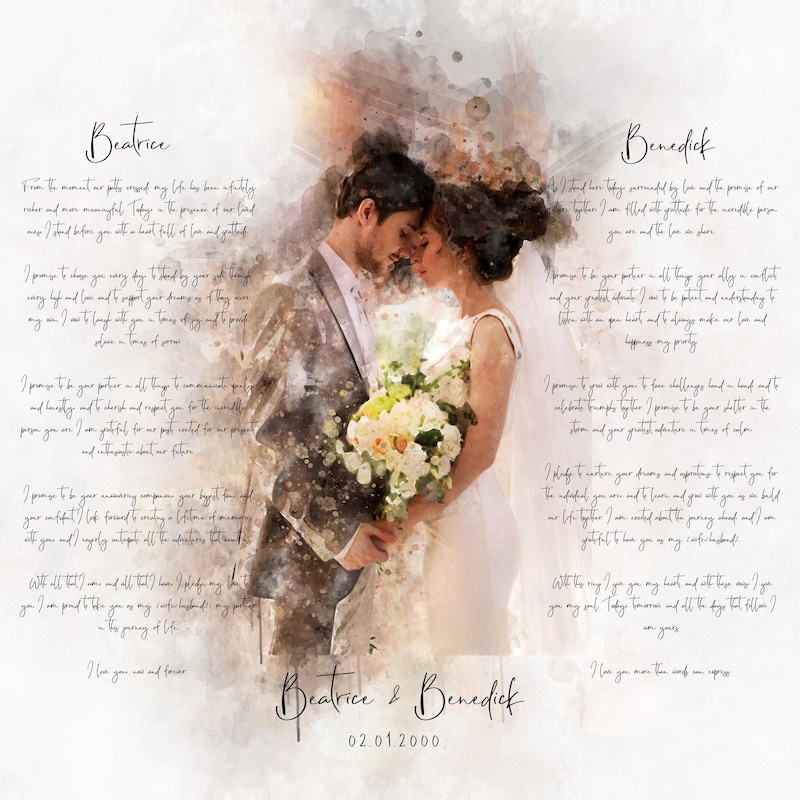 Wedding Vows Framed - Etsy