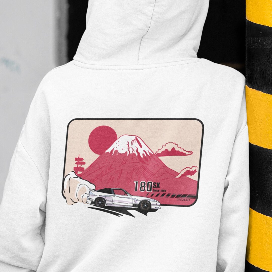 JDM 180sx Car Hoodie: Mount Fuji Japanese Street Racing Sweatshirt - Etsy