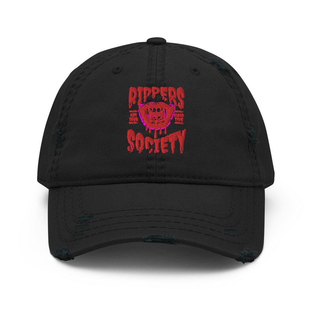 Rippers Society Distressed Dad Hat, Jack the Ripper, Distressed Hat ...