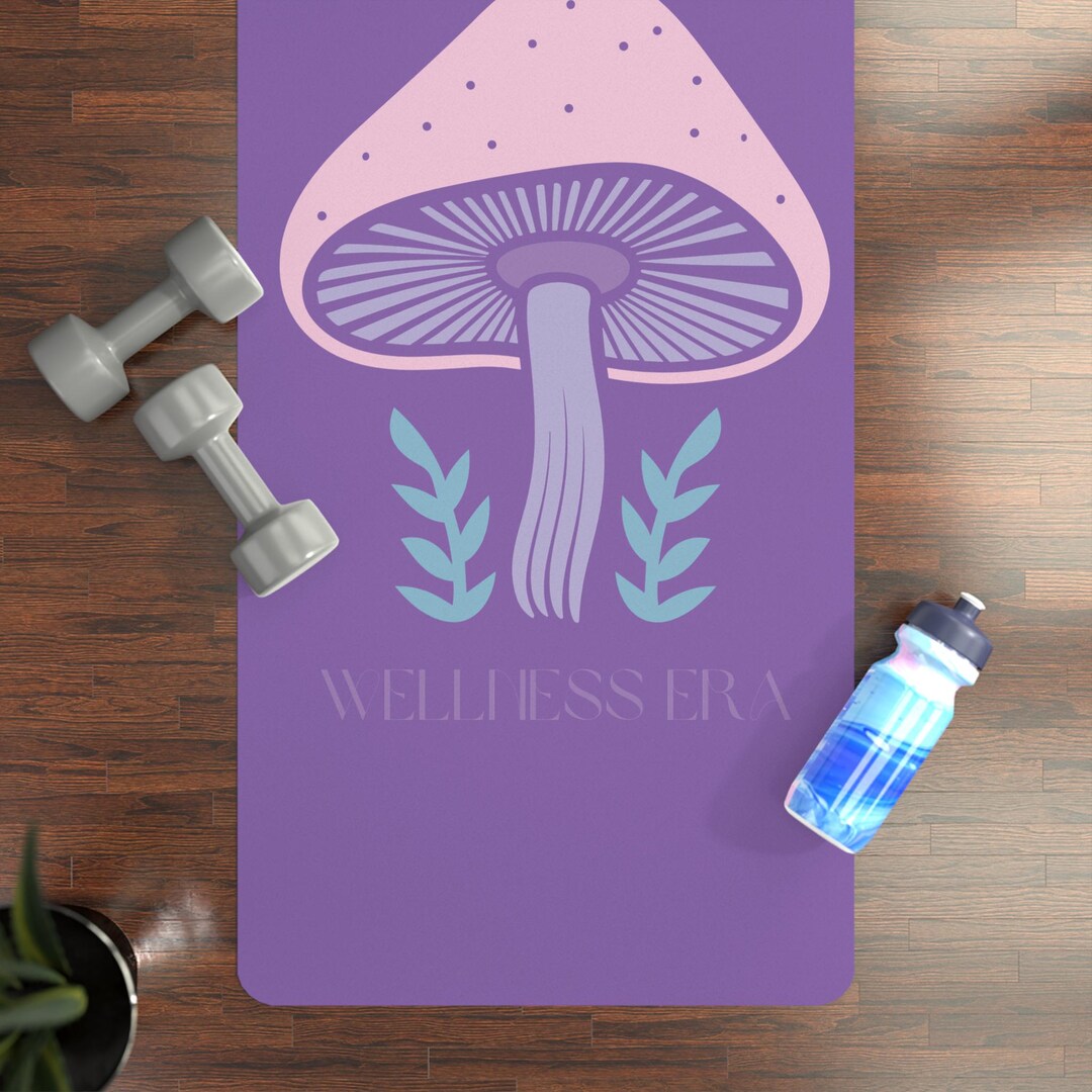 Mushroom Yoga Pilates Mat, Wellness Era, Power, Pilates Mat, Stretching ...