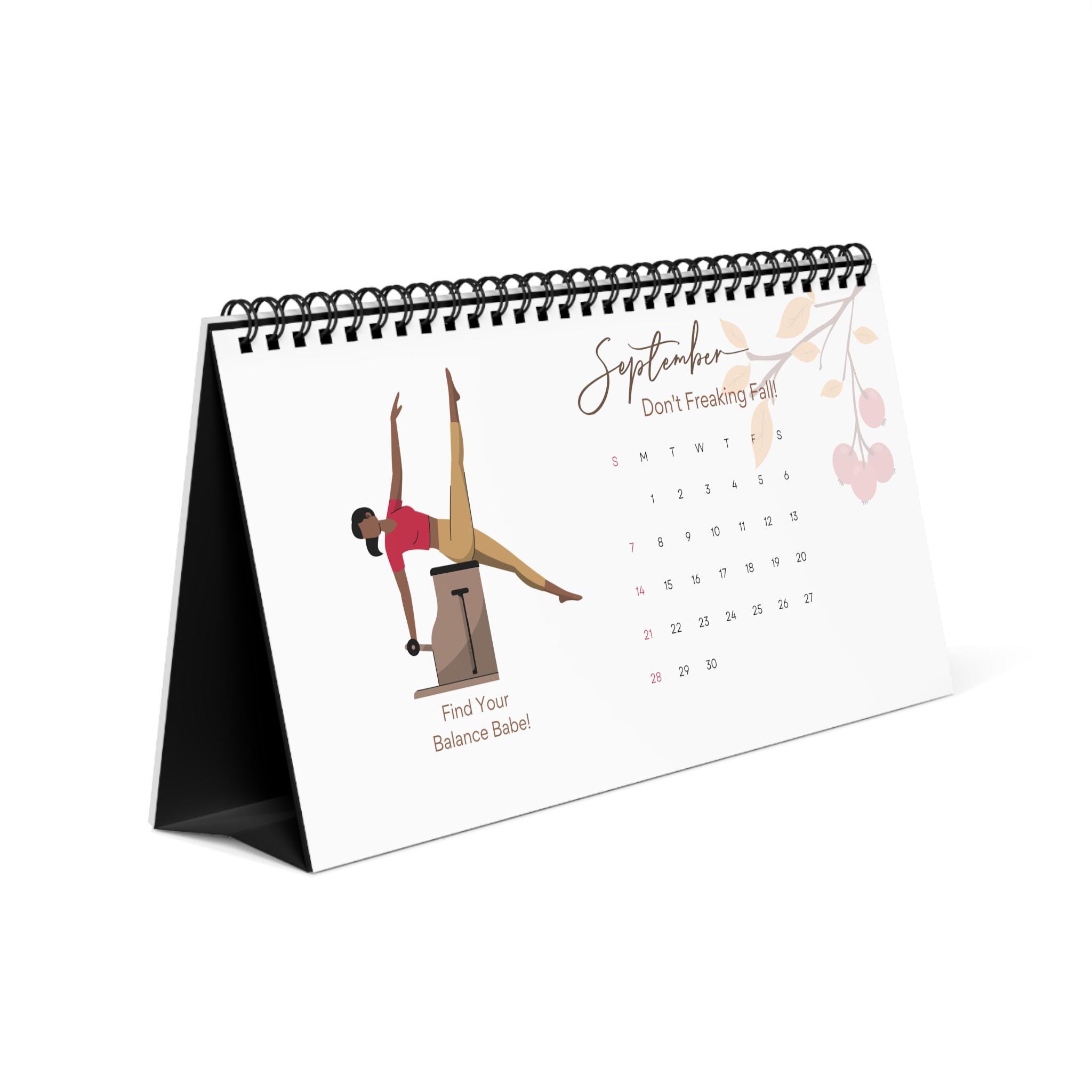 Funny IYKYK Pilates Calendar, 2025 Desktop Calendar, Pilates Instructor ...