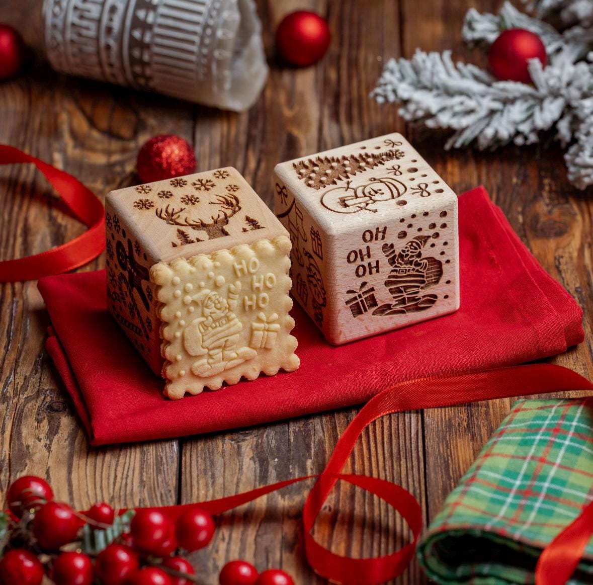 CHRISTMAS STAMP, Baking Tool, Cookie Stamp - Etsy