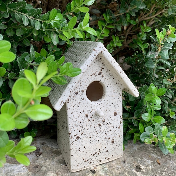 Ceramic Bird House - Etsy