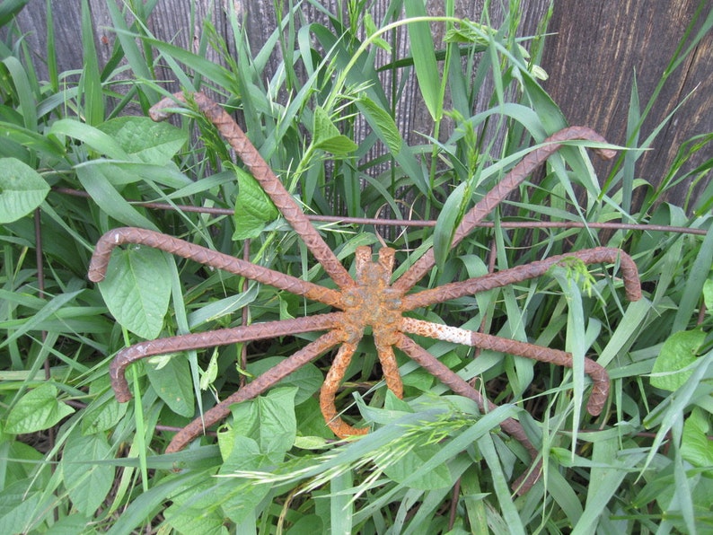 Metal Spider Rebar Spider Sculpture Man's Gift Claysoul - Etsy