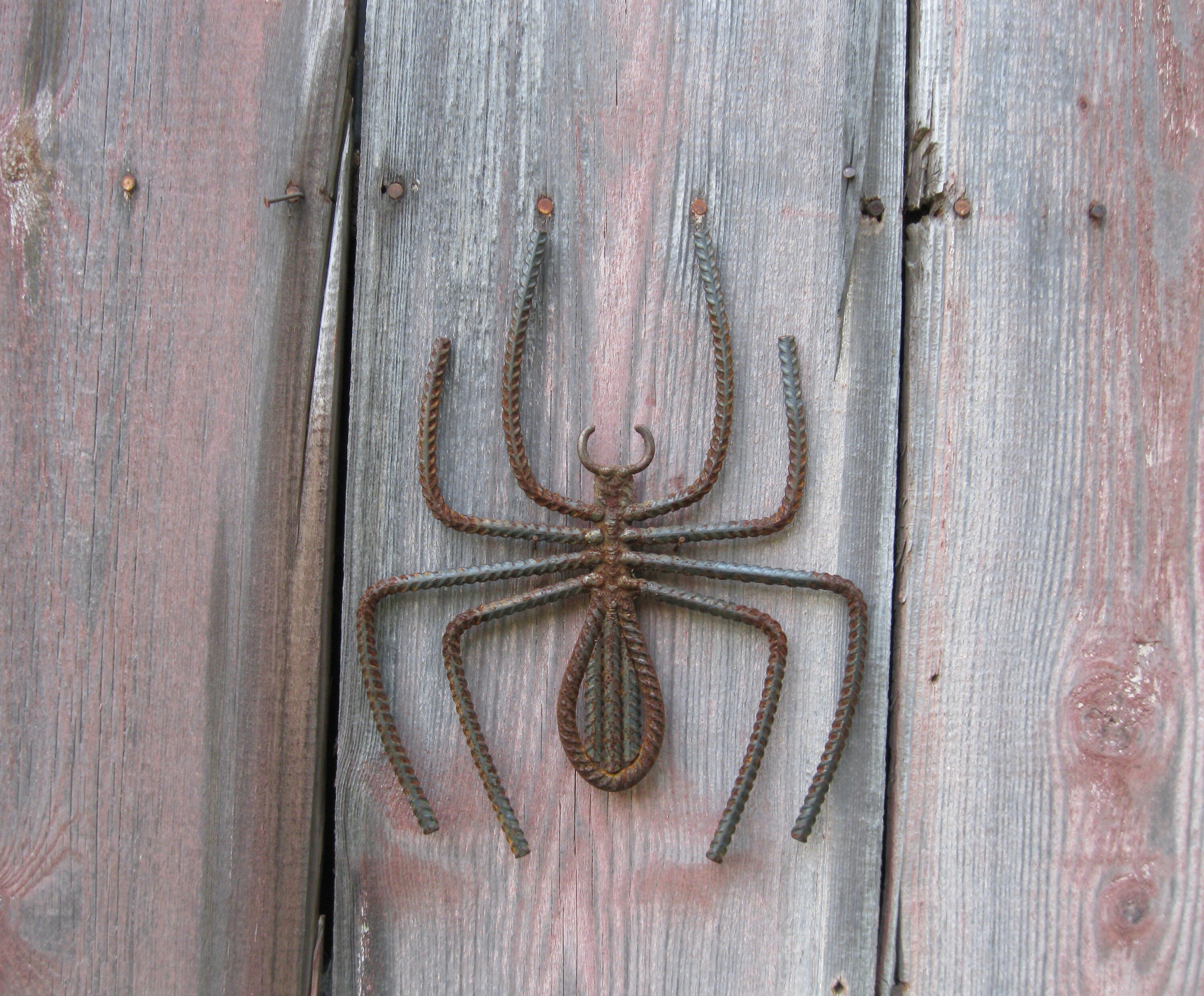 Metal Spider Rebar One of a Kind Original Garden Art Rustic Halloween ...