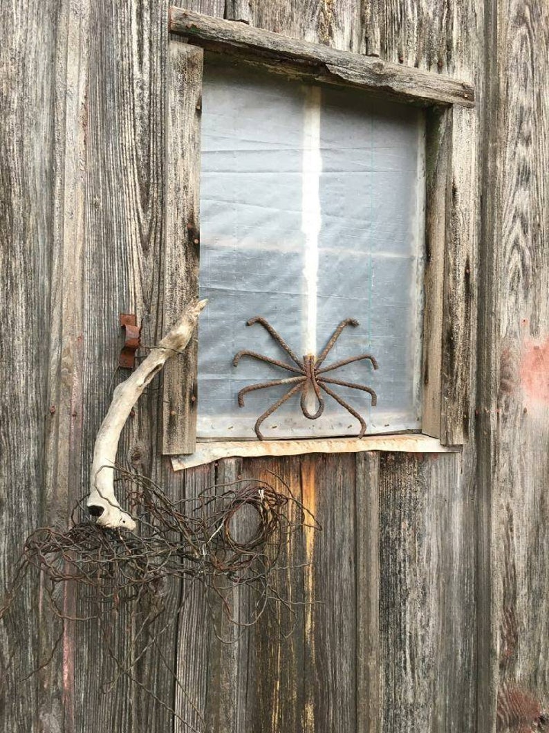 Metal Spider Rebar Spider Sculpture Man's Gift Claysoul - Etsy