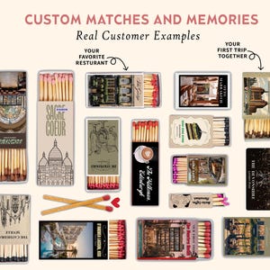 CUSTOM MATCHBOOK ART | Personalized Digital Matchbox Gift | Large ...