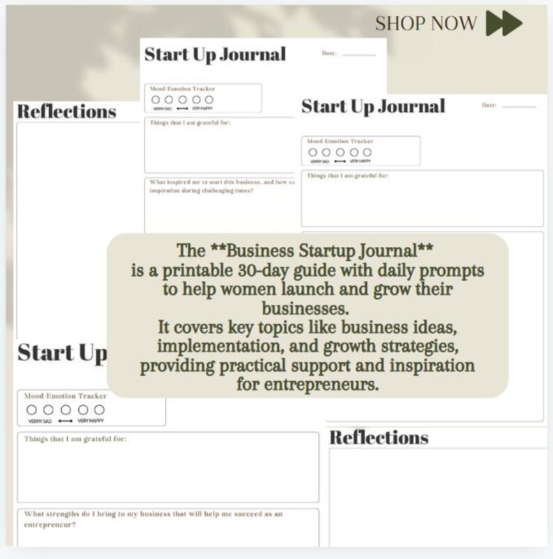 Business Startup Journal - Printable - Etsy