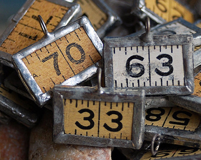 Charms Made From a Vintage Ruler... JEWELRY POVT - Etsy