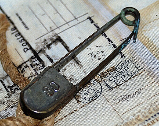 GIANT Vintage Primitive Safety PIN... From an Estate Sale... - Etsy