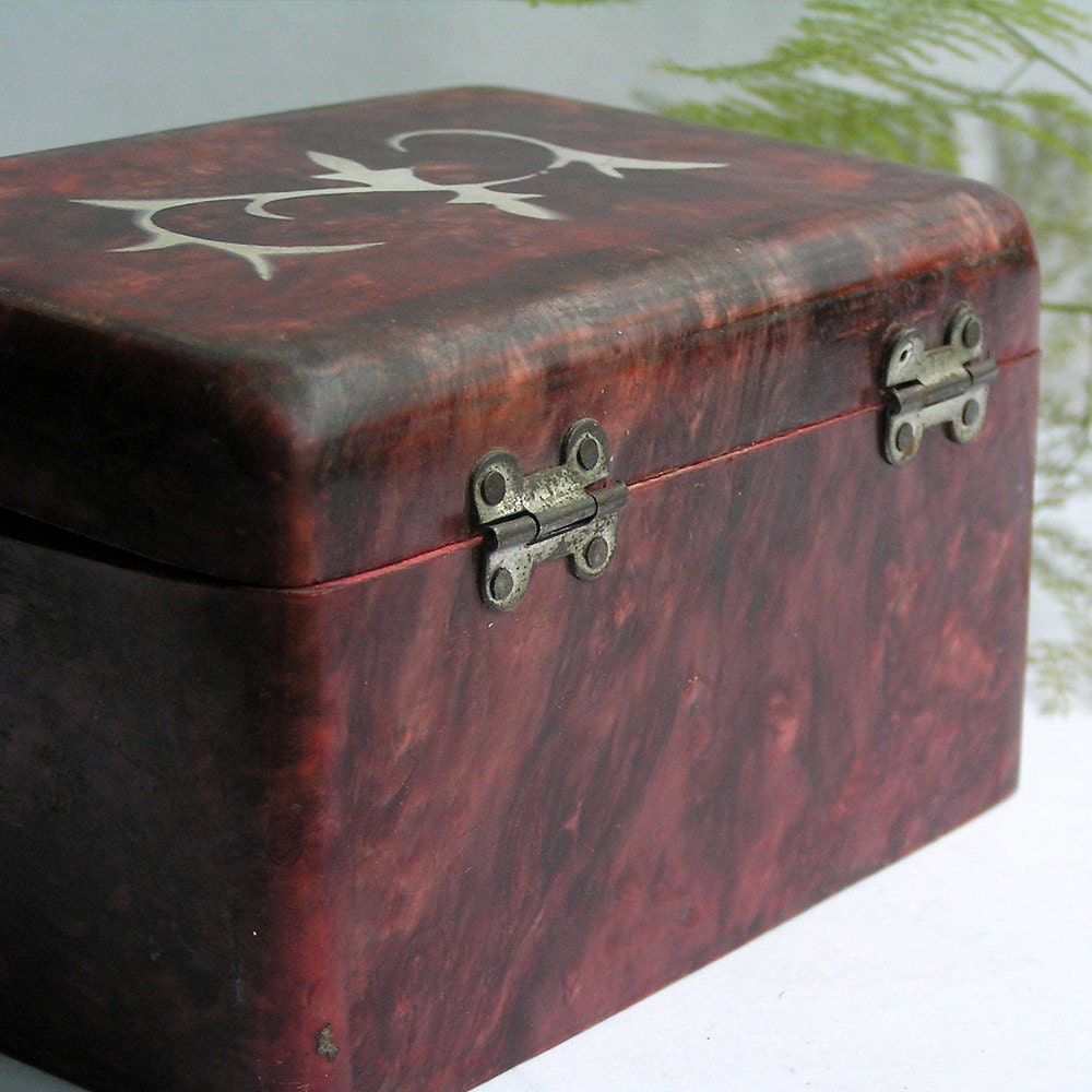 IMITATION Inlay Vintage Box Inlay Plastic Composite - Etsy