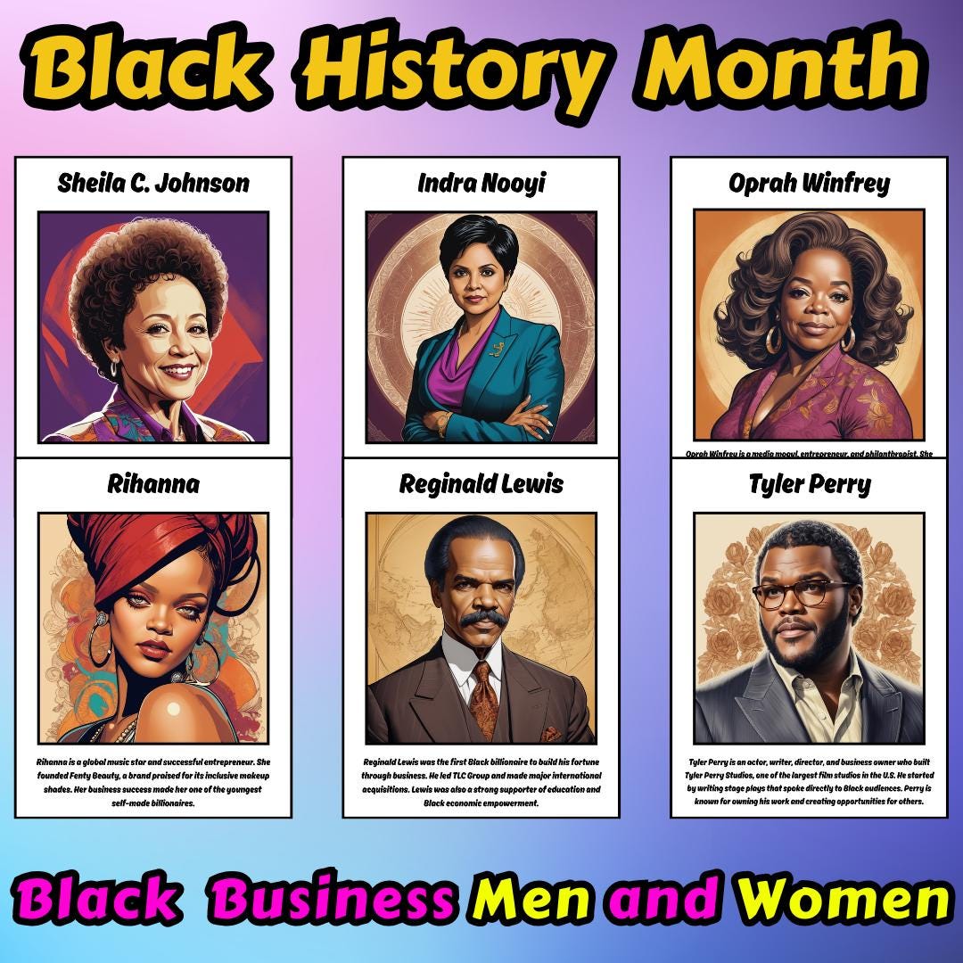 Black History Month Biography Posters | Inspiring Black Leaders ...