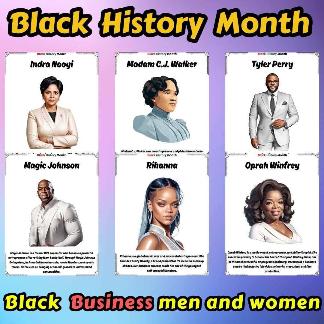 Black History Month Biography Posters | Inspiring Black Leaders ...