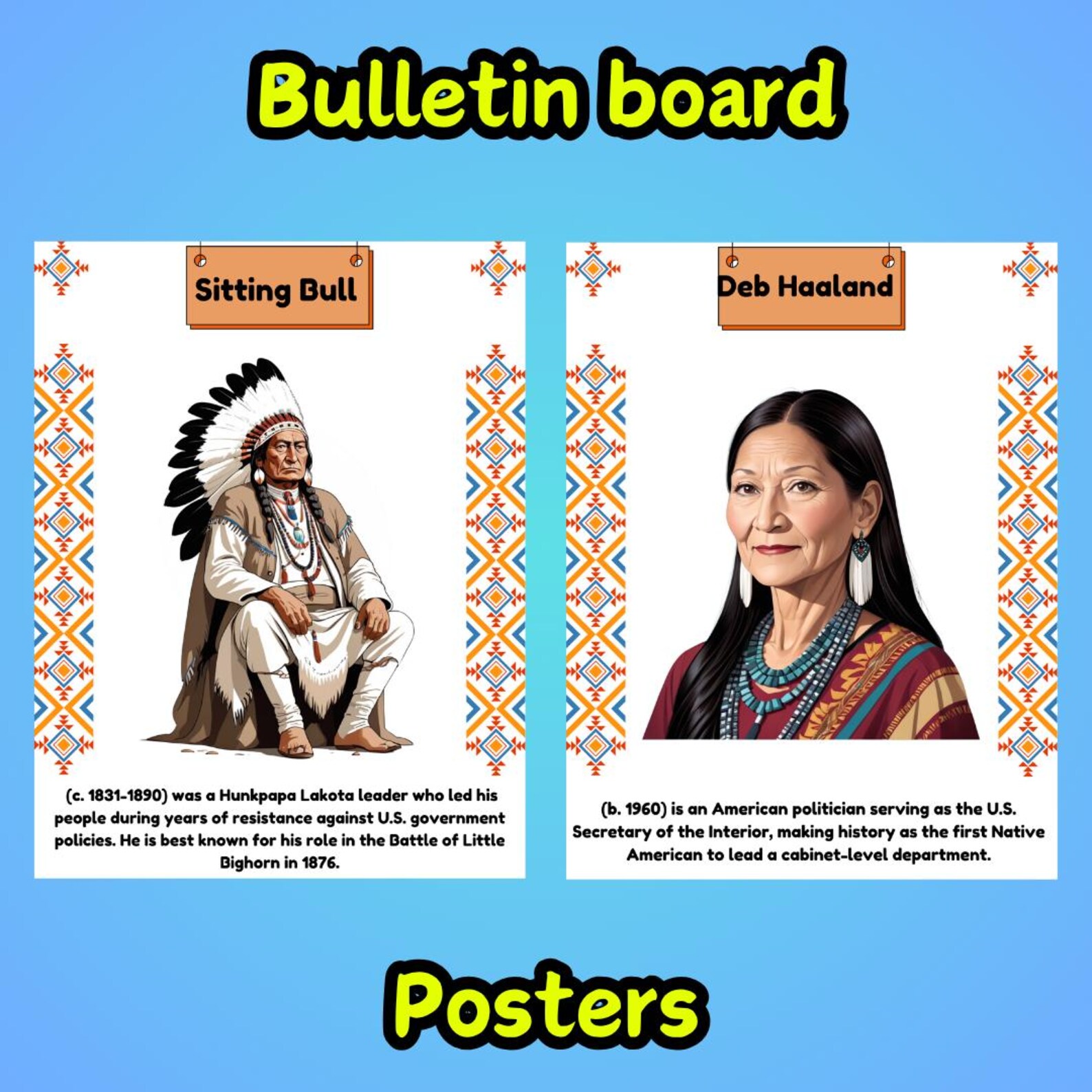 Native American Heritage Month Biographies Posters | 34 Influential ...