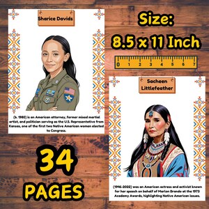 Native American Heritage Month Biographies Posters | 34 Influential ...