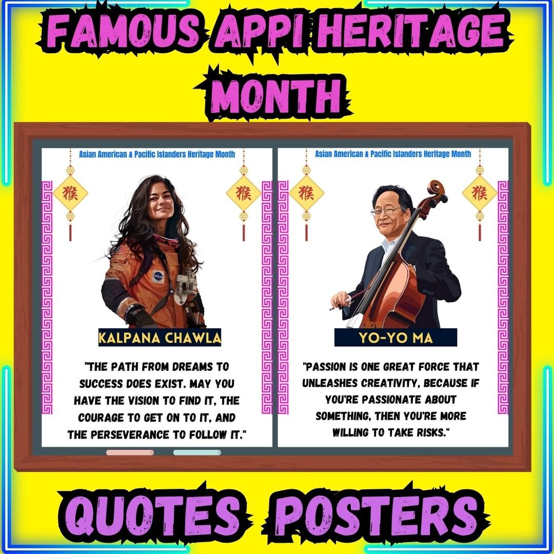 AAPI Heritage Month Posters | Asian American & Pacific Islander History ...