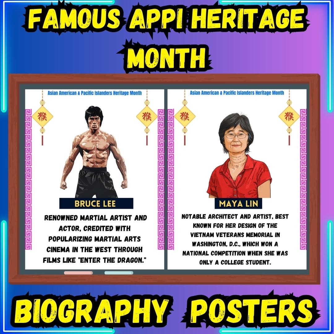 AAPI Heritage Month Posters | Asian American & Pacific Islander History ...
