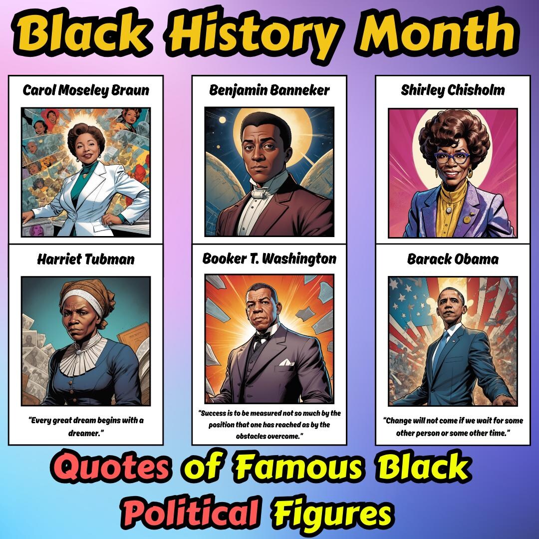 Black History Month Bulletin Board | Inspirational Quotes Poster Set ...