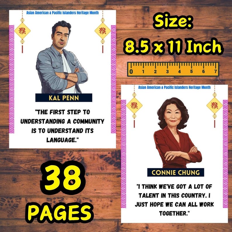 AAPI Heritage Month Posters: Inspirational AAPI Quotes (digital ...